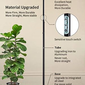 chiphy Floor Lamp, All Metal Standing Lamp, 40W/2600LM Dimmable Grow Light, Eye Protection Natural Sunlight, 69" Heights Adjustable Tall Lamp for Living Room,Bedroom,Reading,Piano,Sofa