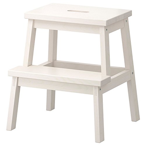 IKEA BEKVAM Home Indoor Solidwood Step Stool (White)