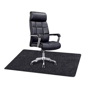 office chair mat under the desk mat protect wood floor,reduce noise,absorbent material,waterproof layer,anti-slip,durable and machine washable (chair mat: 36inches x 48inches)