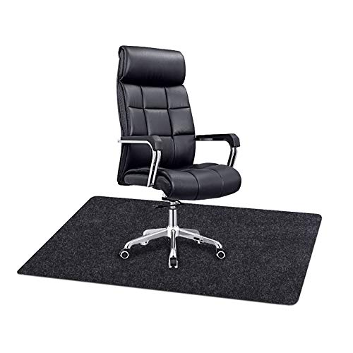 Office Chair Mat Under The Desk Mat Protect Wood Floor,Reduce Noise,Absorbent Material,Waterproof Layer,Anti-Slip,Durable and Machine Washable (Chair Mat: 36inches x 48inches)