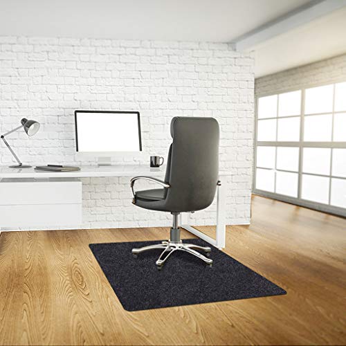 Office Chair Mat Under The Desk Mat Protect Wood Floor,Reduce Noise,Absorbent Material,Waterproof Layer,Anti-Slip,Durable and Machine Washable (Chair Mat: 36inches x 48inches)