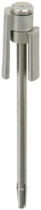 don-jo 1507 hinge pin stop, clear coated satin nickel plated