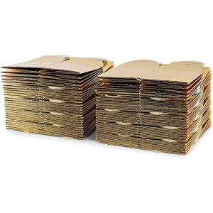 Sparkle and Bash Gold Foil Party Favor Gift Boxes (2.5 x 2.5 x 2.5 Inches, 100 Pack)