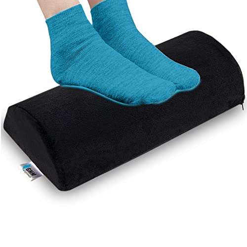 Office Foot Rest Under Desk - Comfortable Office Desk Foot Rest for Leg Support - Ergonomic Foot Rest for Computer Chair - Memory Foam Foot Stool Under Desk for Leg Relief - Office Desk Foot Rest