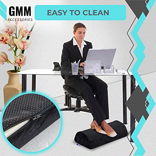 Office Foot Rest Under Desk - Comfortable Office Desk Foot Rest for Leg Support - Ergonomic Foot Rest for Computer Chair - Memory Foam Foot Stool Under Desk for Leg Relief - Office Desk Foot Rest