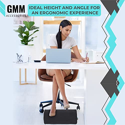 Office Foot Rest Under Desk - Comfortable Office Desk Foot Rest for Leg Support - Ergonomic Foot Rest for Computer Chair - Memory Foam Foot Stool Under Desk for Leg Relief - Office Desk Foot Rest