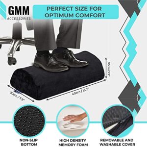 Office Foot Rest Under Desk - Comfortable Office Desk Foot Rest for Leg Support - Ergonomic Foot Rest for Computer Chair - Memory Foam Foot Stool Under Desk for Leg Relief - Office Desk Foot Rest