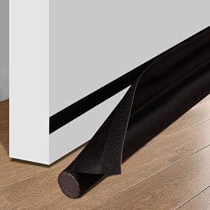 diweidision 36in door draft stopper cutable under door draft stopper sound noise proof door sweep seal door gap filler reduce cold air,dust, wind, smoke under door bottom for interior/exterior doors