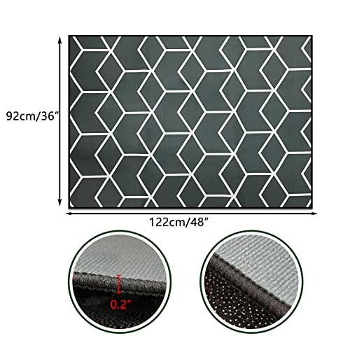 YEXEXINM 36"X48" Office Chair Mat for Hardwood Floor, Anti-Slip Desk Chair Mat, Chair Rugs Floor Protectors Mat, Computer Chair Mat for Rolling Chair, Chair Carpet Mat for Home Office