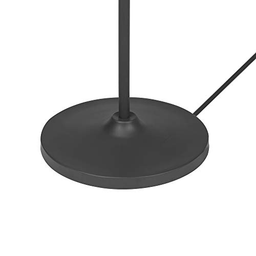 Home Luminaire Floor Lamp with Fabric Shade (Charcoal)