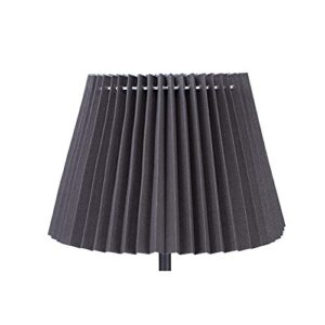 Home Luminaire Floor Lamp with Fabric Shade (Charcoal)