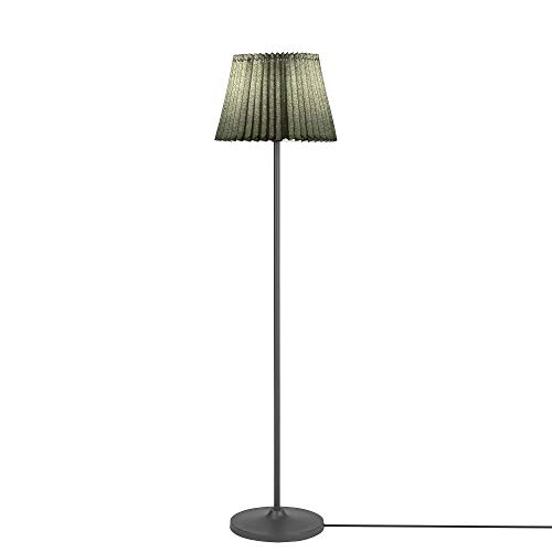 Home Luminaire Floor Lamp with Fabric Shade (Charcoal)