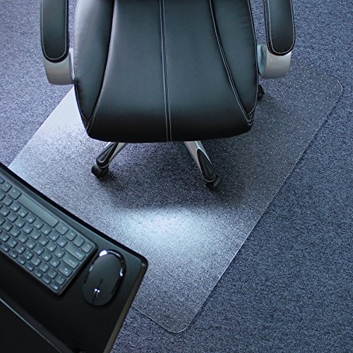 Marvelux 36" x 48" Heavy Duty Polycarbonate Office Chair Mat for Low, Standard and Medium Pile Carpeted Floors | Rectangular Transparent Carpet Protector | Shipped Flat | Multiple Sizes