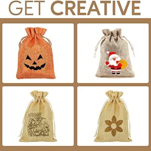 PH PandaHall 15 Color Burlap Packing Pouches Drawstring Bags 2.7x3.5'' Advent Calendar Bags Xmas Gift Bag Packing Storage Linen Jewelry Pouches for Wedding Party Shower Birthday Christmas Jewelry