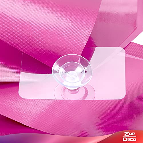 Zoe Deco Big Car Bow (Pink, 30 inch) with 2 Gold Accessory Bows, Giant Presents, Girl Party, Lady Surprise Party, Wedding Reception, Birthday, Christmas Bows for Car, Gift Bow, Car Bow Giant