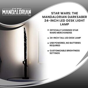 Robe Factory Star Wars The Mandalorian Darksaber 24-Inch LED Desk Light Lamp