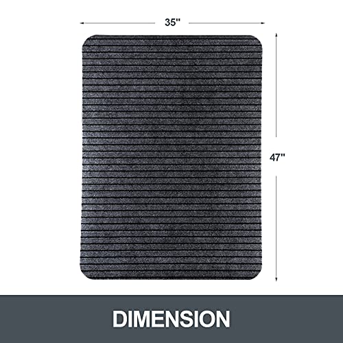 Office Chair Mat for Hardwood Floor and Tile Floor, Anti-Slip, Non-Curve, Non-Toxic Desk Chair Mats for Rolling Chair, Computer Chair Mat for Gaming 0.16" Thick 35" X 47" Rectangle