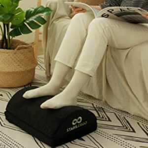 STABILERGO Foot Rest for Under Desk at Work, Ergonomic Office Desk Foot Rest, Adjustable Foot Rest, Under Desk Footrest with Washable Cover, Desk Foot Stool Work from Home Accessories