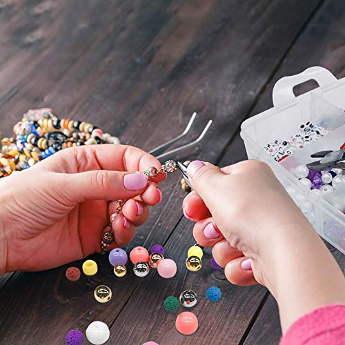 Jewelry Making Kit, 2062 pcs DIY Making Supplies for Bracelet, Necklace, Earrings Making, Great Gift for Girls and Adults with Beads,Jewelry Charms Findings,Pearl,Spacer Beads Wire Cord Pliers Caliper