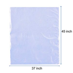 LazyMe Extra Large Jumbo Shrink Wrap Bags Cellophane Bags for Easter Baskets - 37 x 45 Inch Premium Quality Bags (5 pcs)