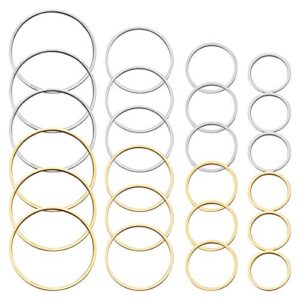 80pcs earrings beading hoop earring circle round beading hoop earring finding open bezel pendant frame for jewelry making diy earring