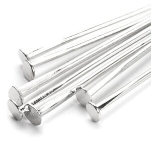 Cousin DIY Flat Head Pins, Single Pack-180 Piece, Silver