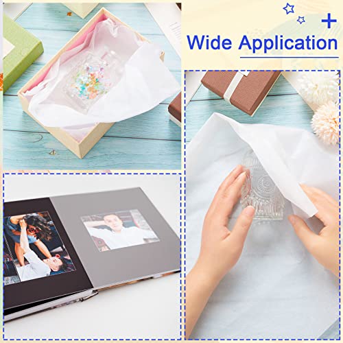 100 Sheets 20 x 30 Inch Acid Free Archival Tissue Paper for Clothing Storage Unbuffered No Acid Paper White No Lignin Tissue Paper for Storing and Preserving Clothes Textiles Linens Present Wrap