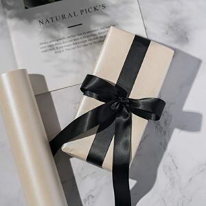 RUSPEPA Off White Matte Wrapping Paper-81.5 Sq Ft-Solid Color Pearly-lustre Paper Perfect for Wedding, Birthday, Christmas, Baby Shower -30Inch X 32.8Feet