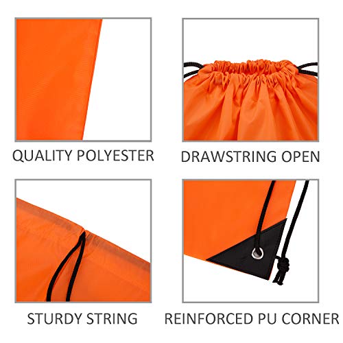 Vorspack Drawstring Backpacks Bulk 20 Pieces of 20 colors String Bags, Customized Gift Bags Goodie Bags for Class Party Gym Sport Trip