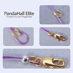 PandaHall Elite 540 Pcs 6 Colors Brass Wire Guardian Wire Cable Protector U Shape Wire Guard Loops for Earring Bracelet Jewelry Making