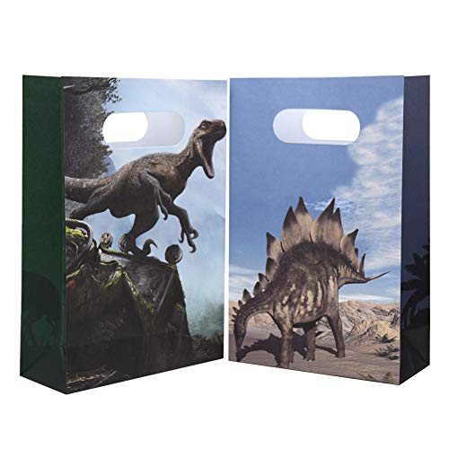 Friday Night Dinosaur Party Favor Bags-Jurassic World Treat Candy Goodies Bag for Birthday Baby Shower Party(24 Pcs)