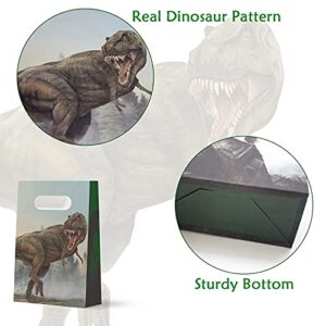 Friday Night Dinosaur Party Favor Bags-Jurassic World Treat Candy Goodies Bag for Birthday Baby Shower Party(24 Pcs)