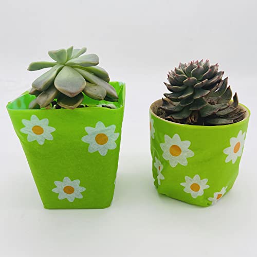 TTLLQQ Gift Wrapping Tissue Paper - 40 Sheets Green Flower Gift Wrapping Paper Bulk Pack, DIY Craft - 50x66cm