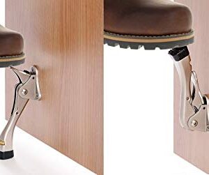 Everyday 2 Packs Kick Down Door Stop Door Stopper with One Touch Adjustable Height and Rubber Tip 4 Inches, Door Stops