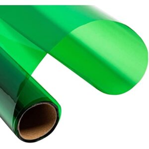 6 Rolls Transparent Colored Cellophane Wrap for Gift Wrapping, 6 Colors (17 Inches x 10 Feet)