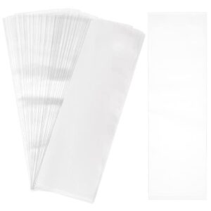 ph pandahall 3×9 cellophane treat bags, 200pcstreat bags clear heat seal cello bags long candy gift treat bags pretzel bags for cookies candies small homemade arts party favor gifts bags