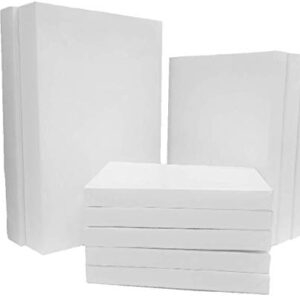 White Assorted Size Gift Wrap Packaging Present Boxes - Two Packs of 10 Boxes Each