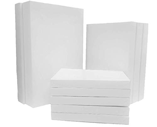 White Assorted Size Gift Wrap Packaging Present Boxes - Two Packs of 10 Boxes Each