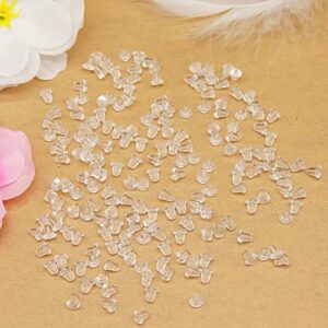 Earring Backs for Studs 200pcs Earring Back Soft Clear Ear Safety Back Pads Backstops Bullet Clutch Stopper Replacement for Fish Hook Earring Studs Hoops