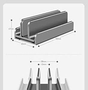 Desk York Adjustable Vertical Laptop Stand Computer Docking Station–Desktop Organizer –Office and Desk Accessories for Men and Women–Vertical PC Holder–Fits All MacBook/Air/HP/Dell/Samsung/Lenovo