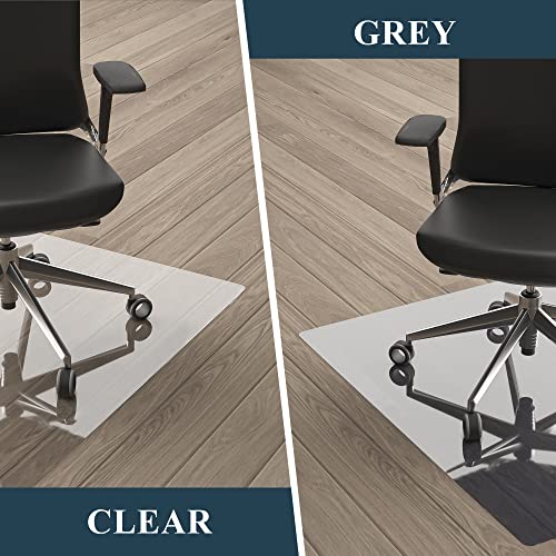 KIAYACI Glass Chair Mat for Carpet or Hard Floor Tempered Glass Glass Table Top Table Mat Square 36" x 48", 1/4 inch Thick, Transparent