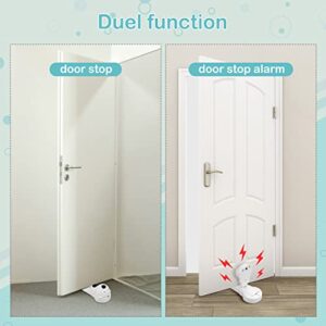 Soimeat Door Stop Alarm, Door Stopper with 120DB Alarm and Flashing Lights, Upgraded Sensitivity Cute Wedge Doorstop, Door Stop Security Devices Alert for Hotel, Travel and House (2 Pack)