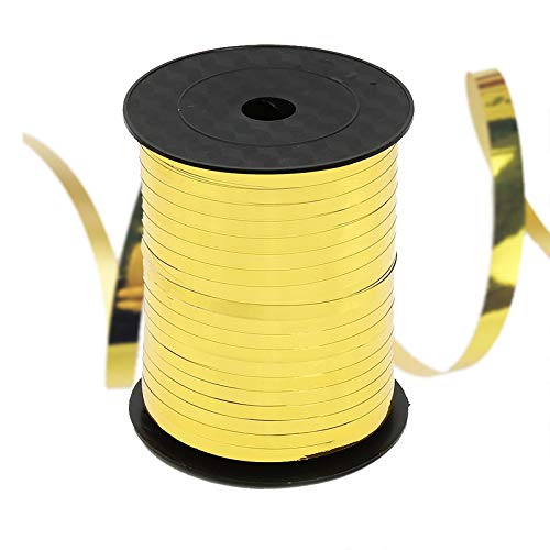 Gold Curling Ribbon Balloon String Party Decorative Supplies Balloon Roll Gift Wrapping Ribbons,500 Yards