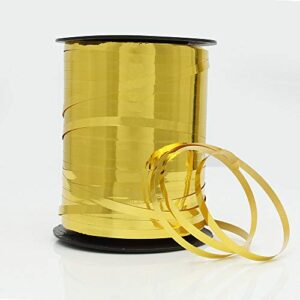 Gold Curling Ribbon Balloon String Party Decorative Supplies Balloon Roll Gift Wrapping Ribbons,500 Yards