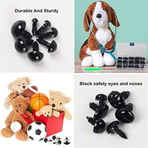 Yexixsr 566PCS Safety Eyes and Noses for Amigurumi, Stuffed Crochet Eyes with Washers, Craft Doll Eyes and Nose for Teddy Bear, Crochet Toy, Stuffed Doll and Plush Animal (Various Sizes)