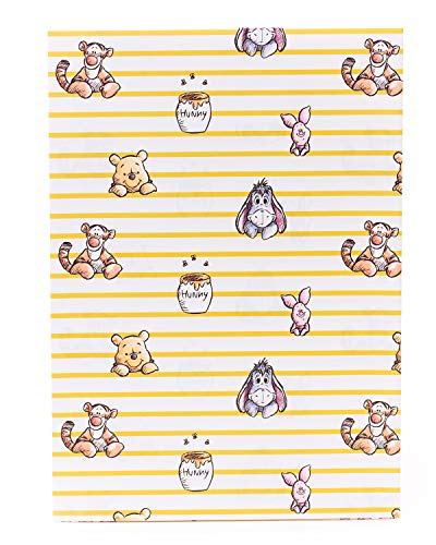 Winnie The Pooh 2 Sheets of Gift Wrap and 2 Gift Tags