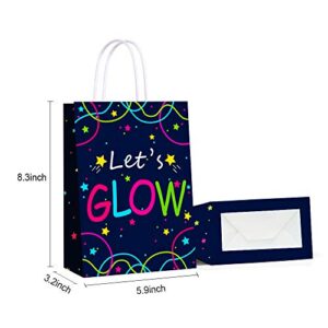 Glow in the Dark Gift Bags, Creative Unique Party Favor Bags Treat Bags for Birthday Party Supplies(12pcs)