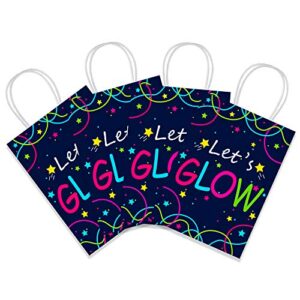 Glow in the Dark Gift Bags, Creative Unique Party Favor Bags Treat Bags for Birthday Party Supplies(12pcs)