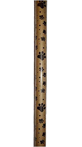 Voila Paw Prints 30 inch x 8 foot Continuous Wrapping Paper Roll