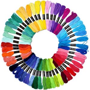 embroidery floss rainbow color 50 skeins per pack cross stitch threads friendship bracelets floss crafts floss